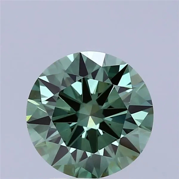 2.03ct Round Lab Grown Diamond (Colour Fancy Vivid Green, Clarity VVS2 ...