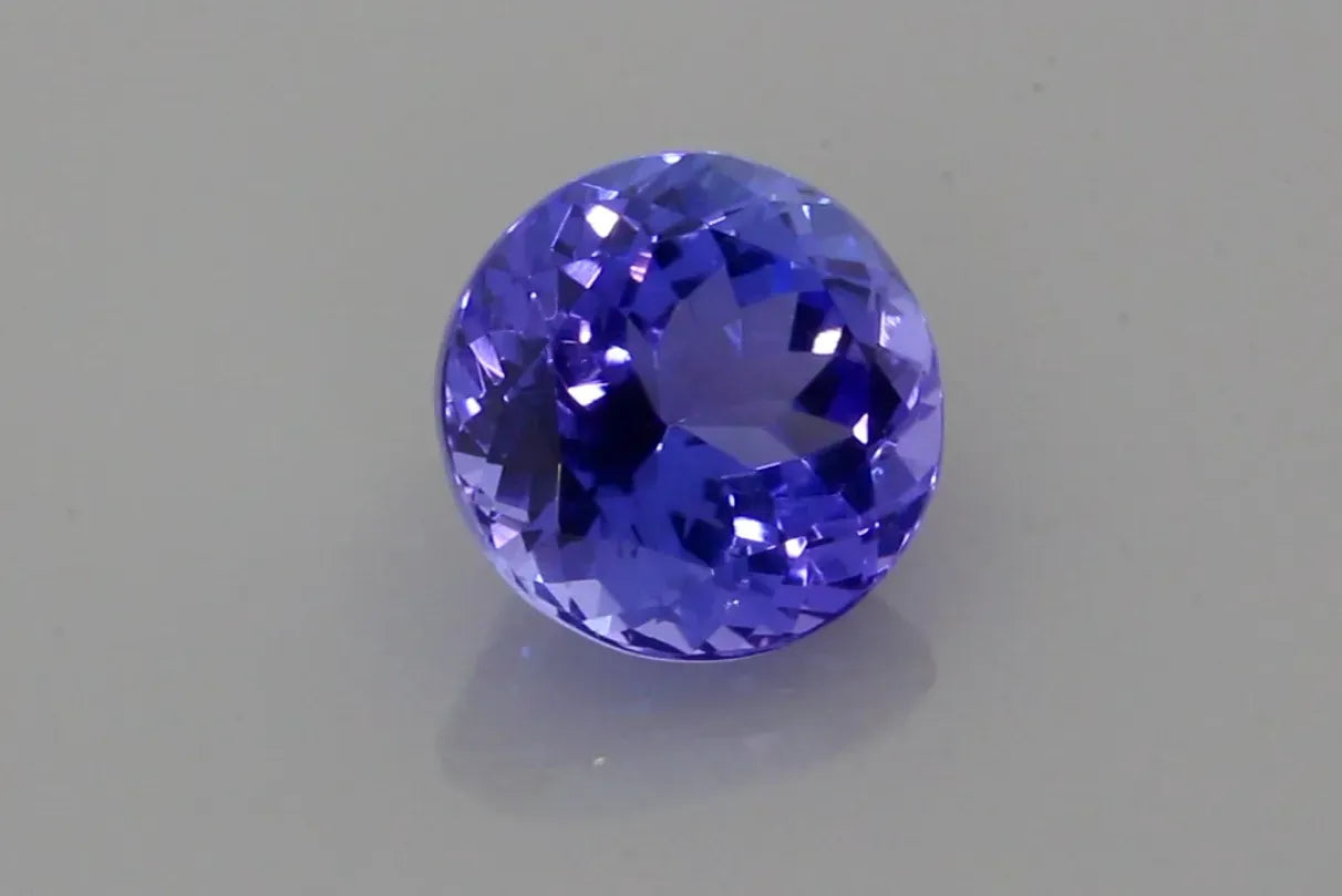 2.33ct Round Natural Tanzanite (Colour Purple, Clarity Eye Clean, Cut ...