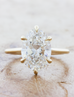 Angel - 6-Prong Oval Solitaire with Vintage Floral Basket & Hidden ...