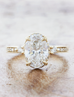 Saylor: Classic 3-Stone Oval Engagement Ring | Ken & Dana Design