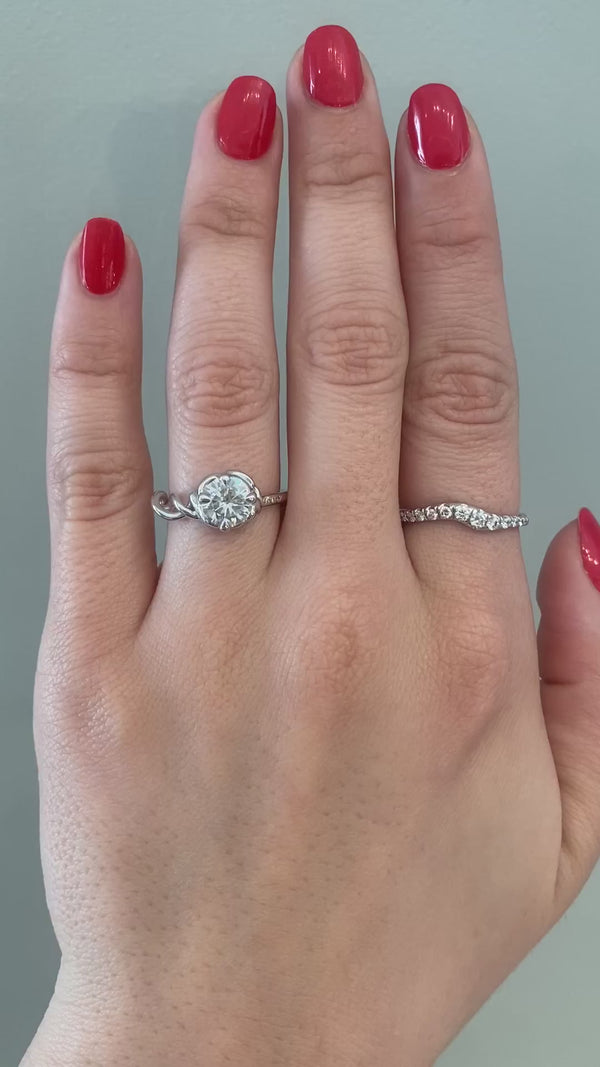 Mandy: Twisted Double Helix Band Engagement Ring | Ken & Dana Design