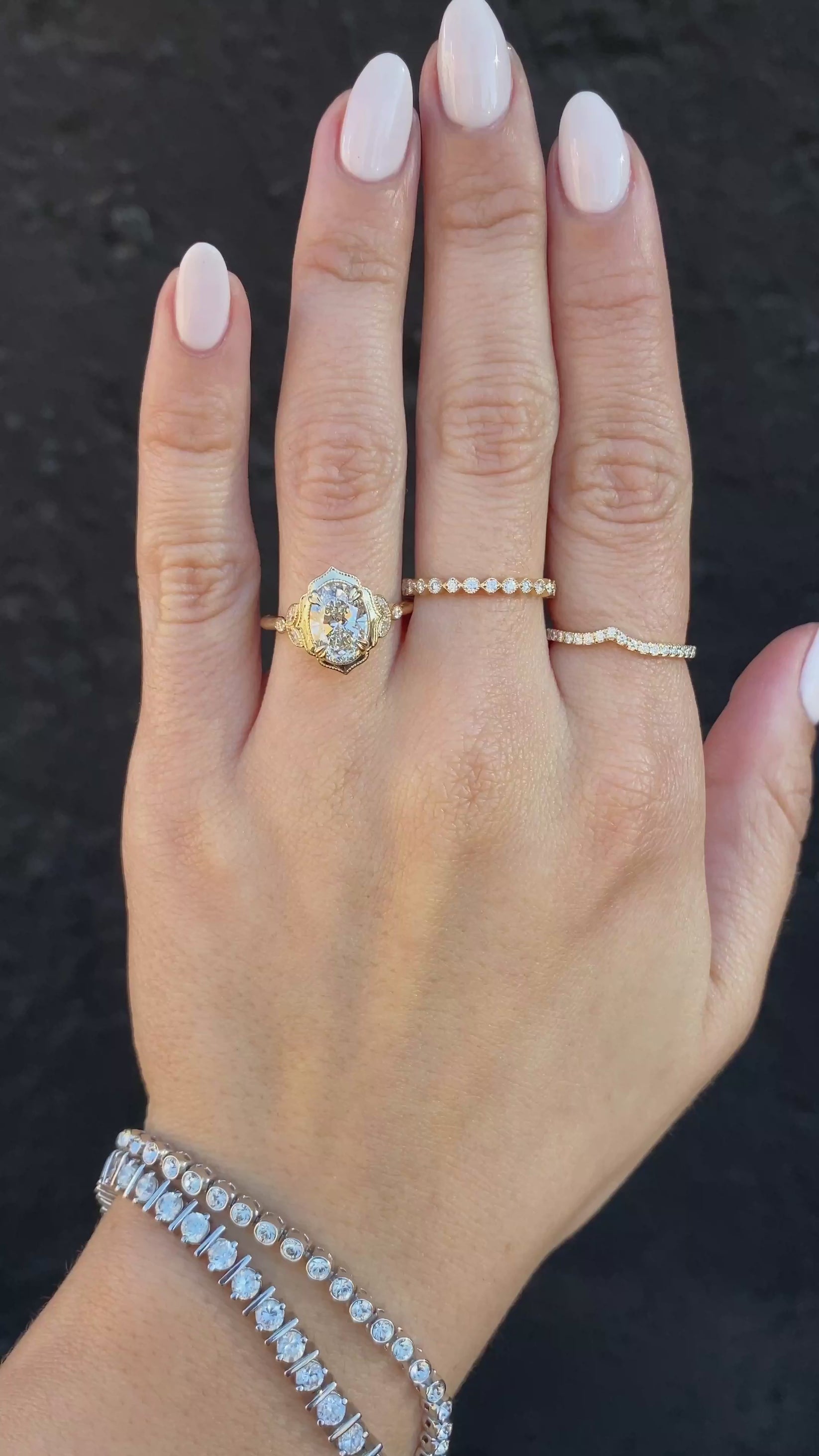 Judi - Victorian Style Oval Diamond Engagement Ring – Ken & Dana Design