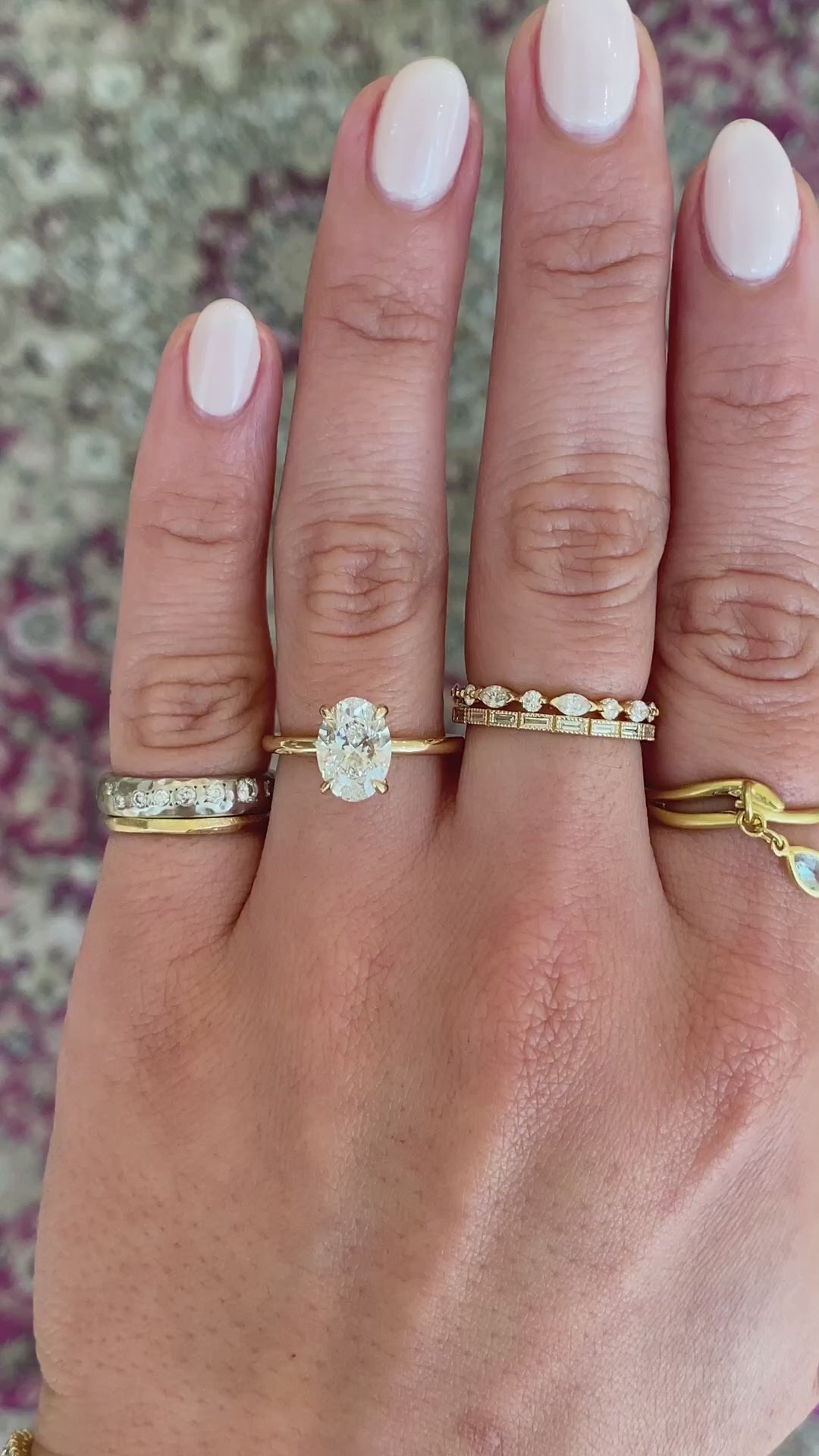 Zilli: Oval Simple Solitaire with Hidden Halo in 14k Yellow Gold | Ken ...