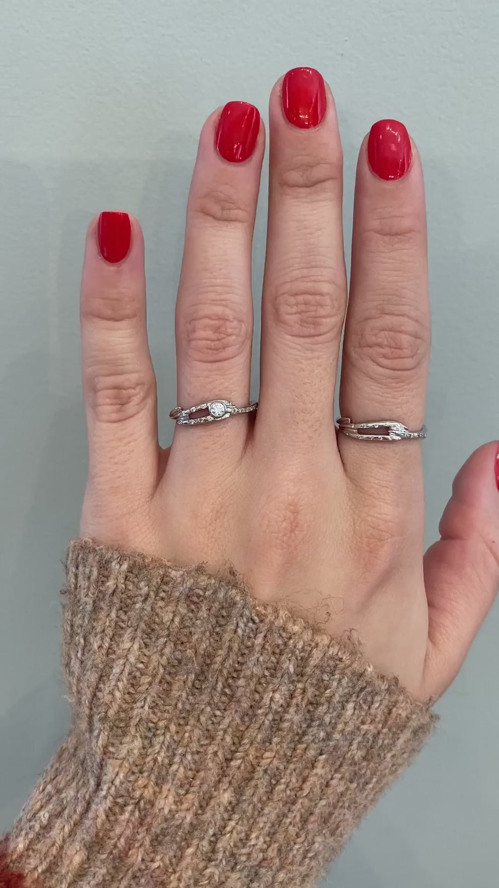 Danica: Artistic Split Shank Engagement Ring | Ken & Dana Design