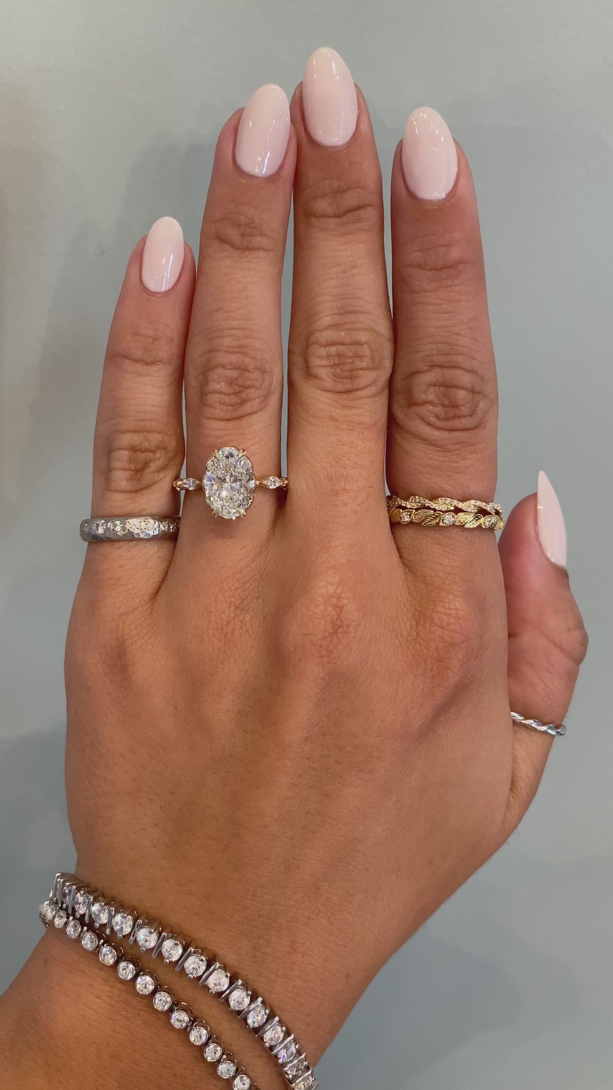 Carissa: Oval Diamond Engagement Ring with Delicate Band | Ken & Dana ...