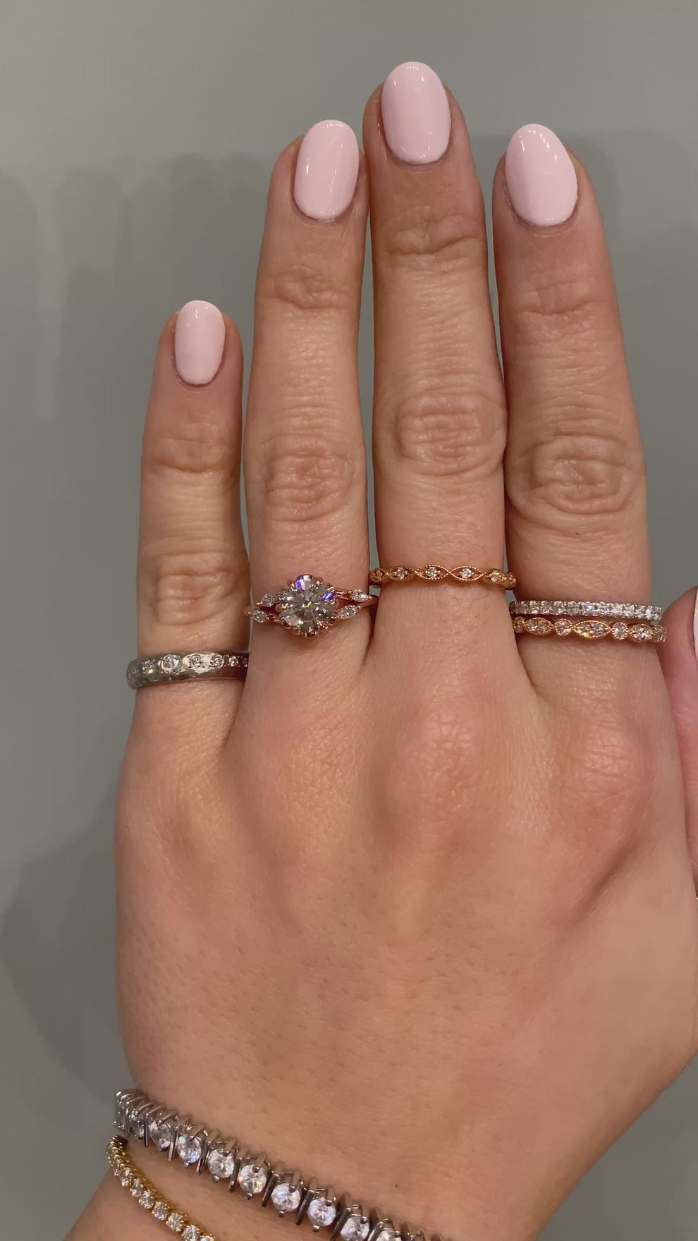 Anya: Nature-Inspired Split Band Engagement Ring | Ken & Dana Design