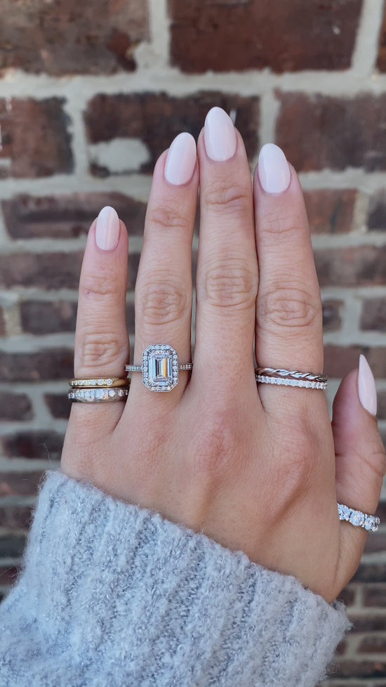 Degas - Vintage-Inspired Emerald Cut Engagement Ring – Ken & Dana Design