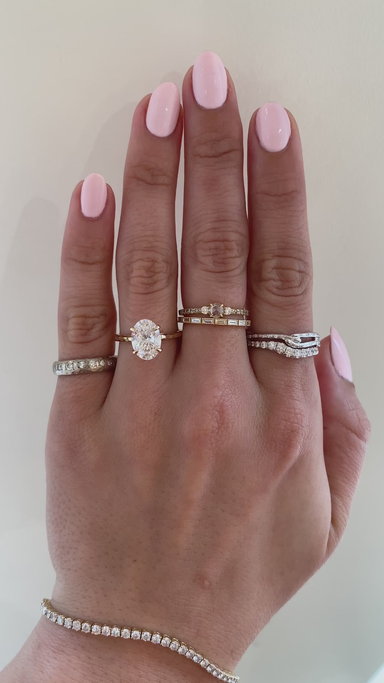 Halley: Cathedral Solitaire with Handcrafted Hammered Texture | Ken ...