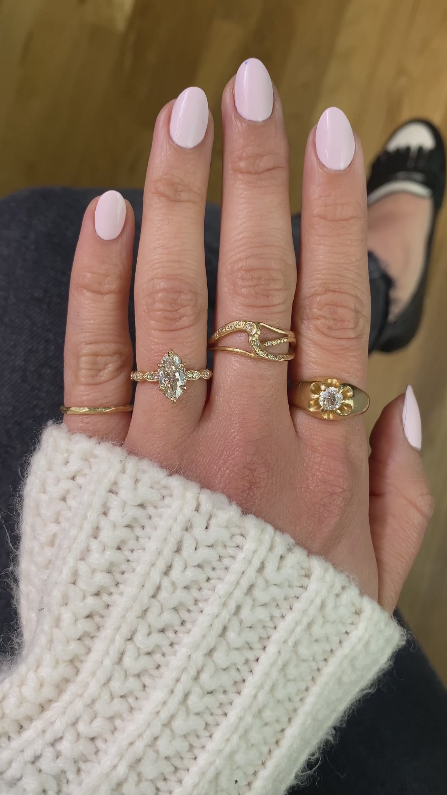 Lucci: Classic Diamond Engagement Ring, Vintage Band | Ken & Dana – Ken ...