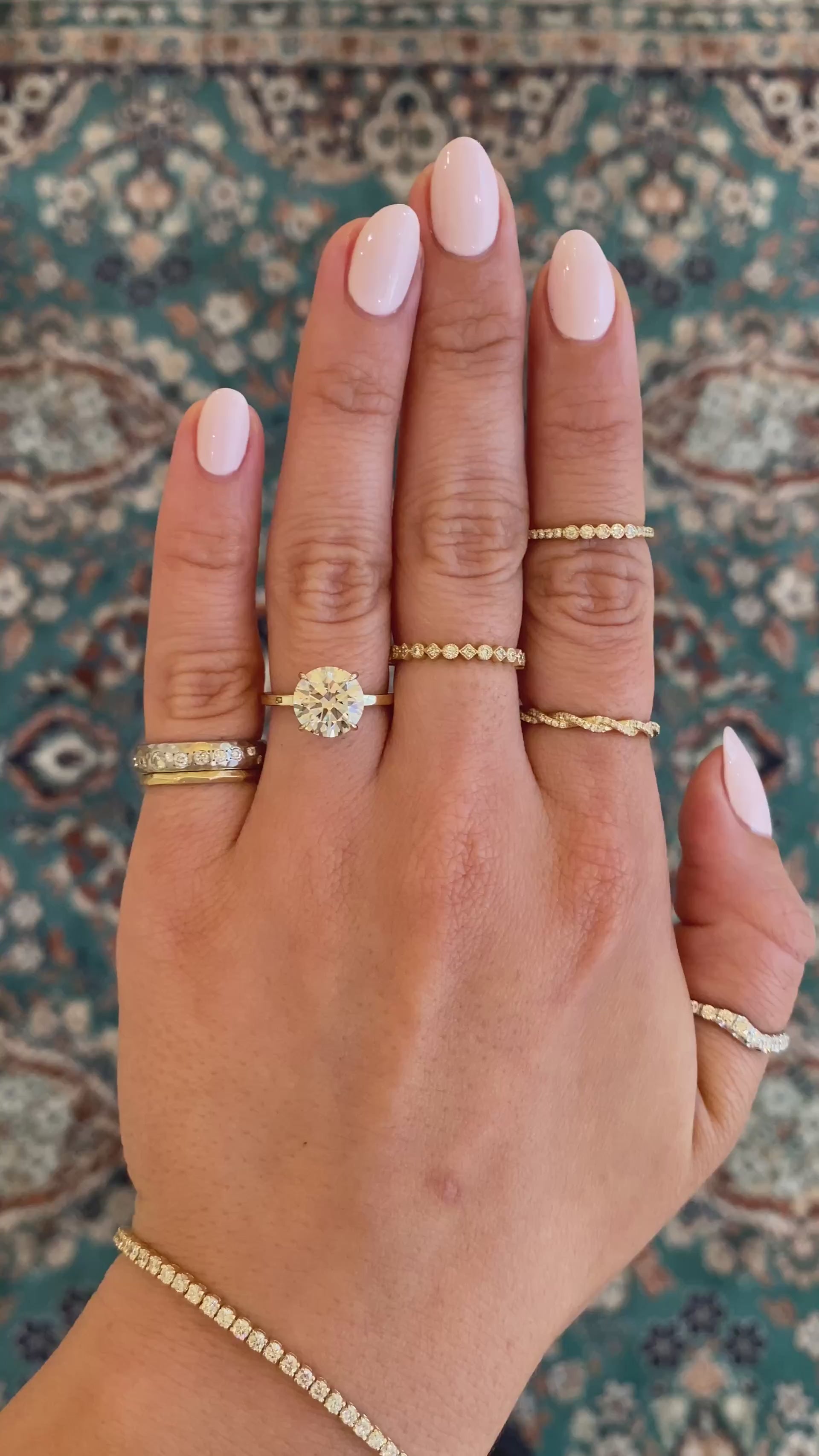 Mackena: Round Cut Solitaire Engagement Ring with a Thin Band | Ken ...