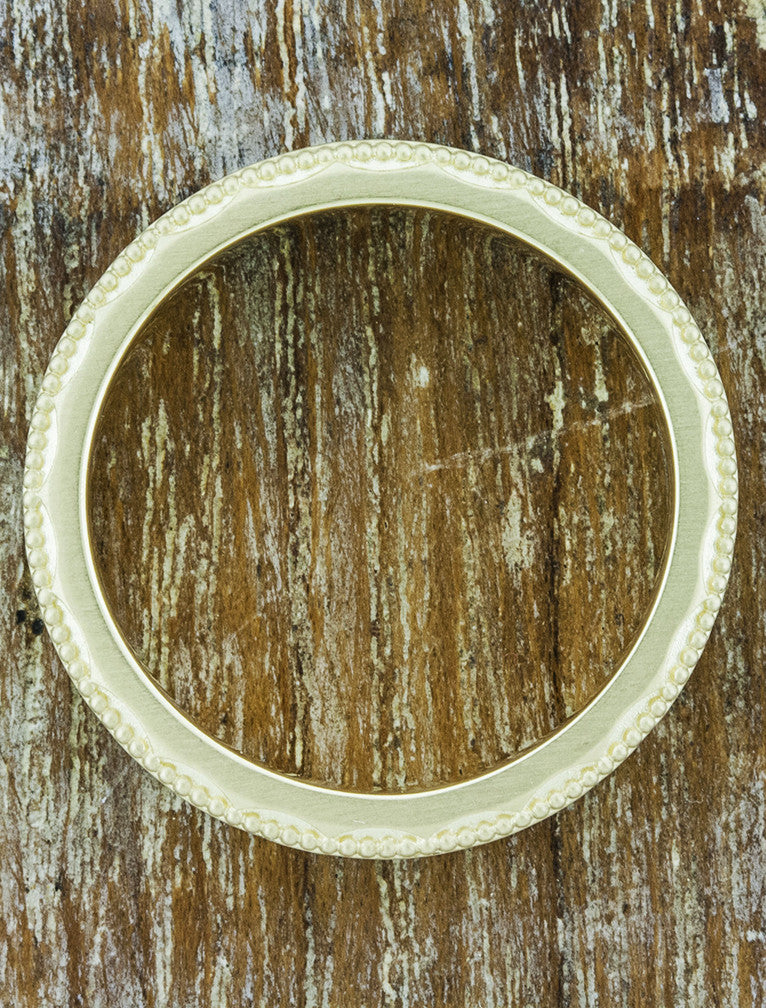 Patrick: Hammered Milgrain Men's Wedding Band | Ken & Dana Design