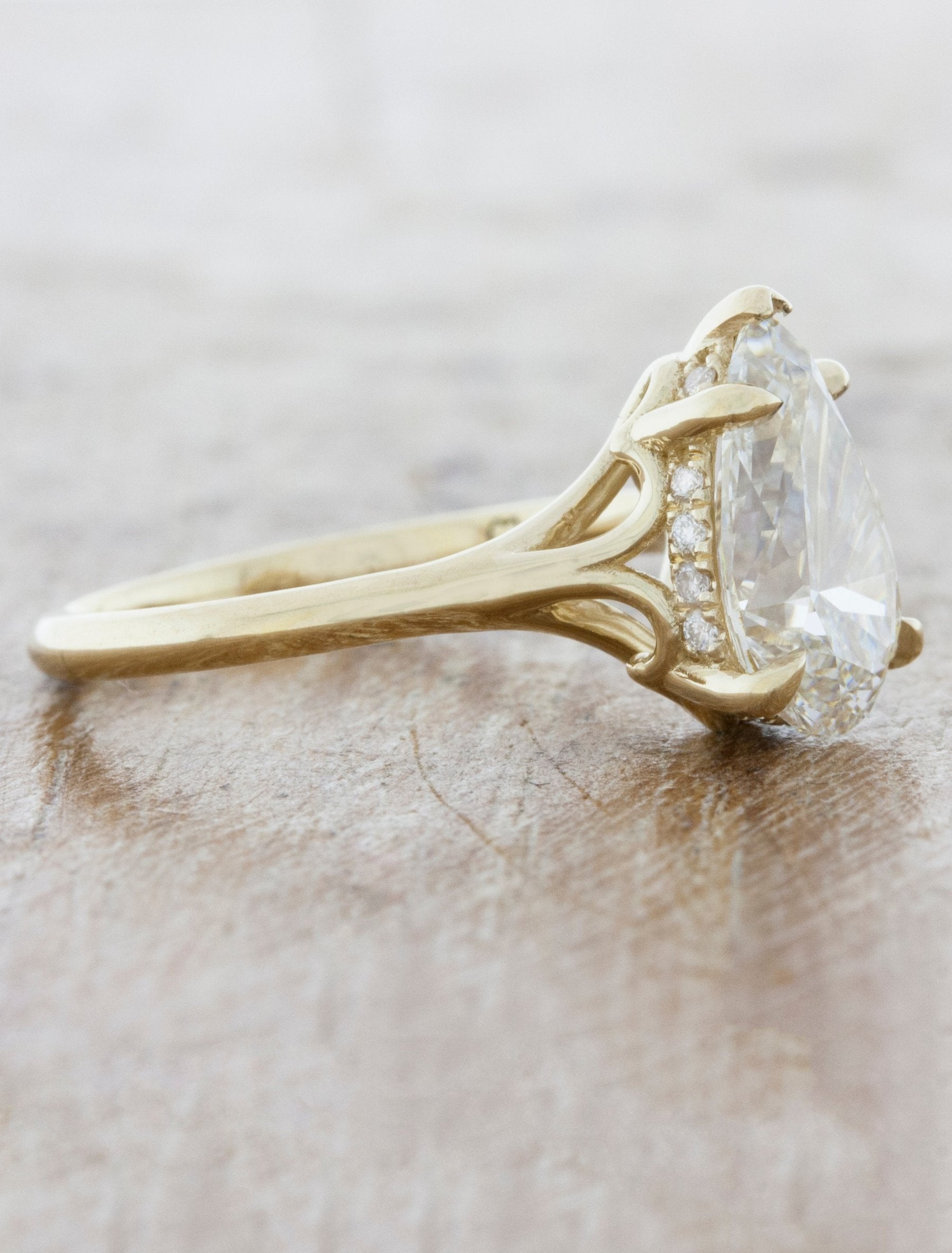 Allegra: Solitaire Setting with Hidden Halo and Woven Basket | Ken ...