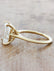 Bray: Emerald Cut Cathedral Solitaire Engagement Ring with Hidden ...