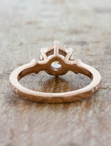 Monika: Vintage-Inspired Round Diamond Engagement Ring with Hidden Halo ...