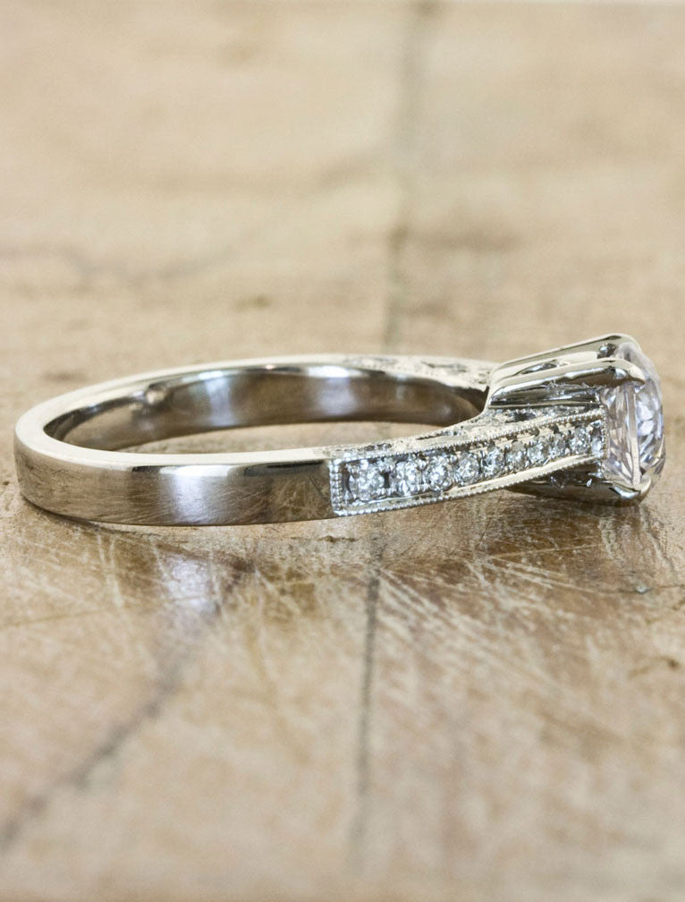 Selby: Vintage Inspired Engagement Ring | Ken & Dana Design