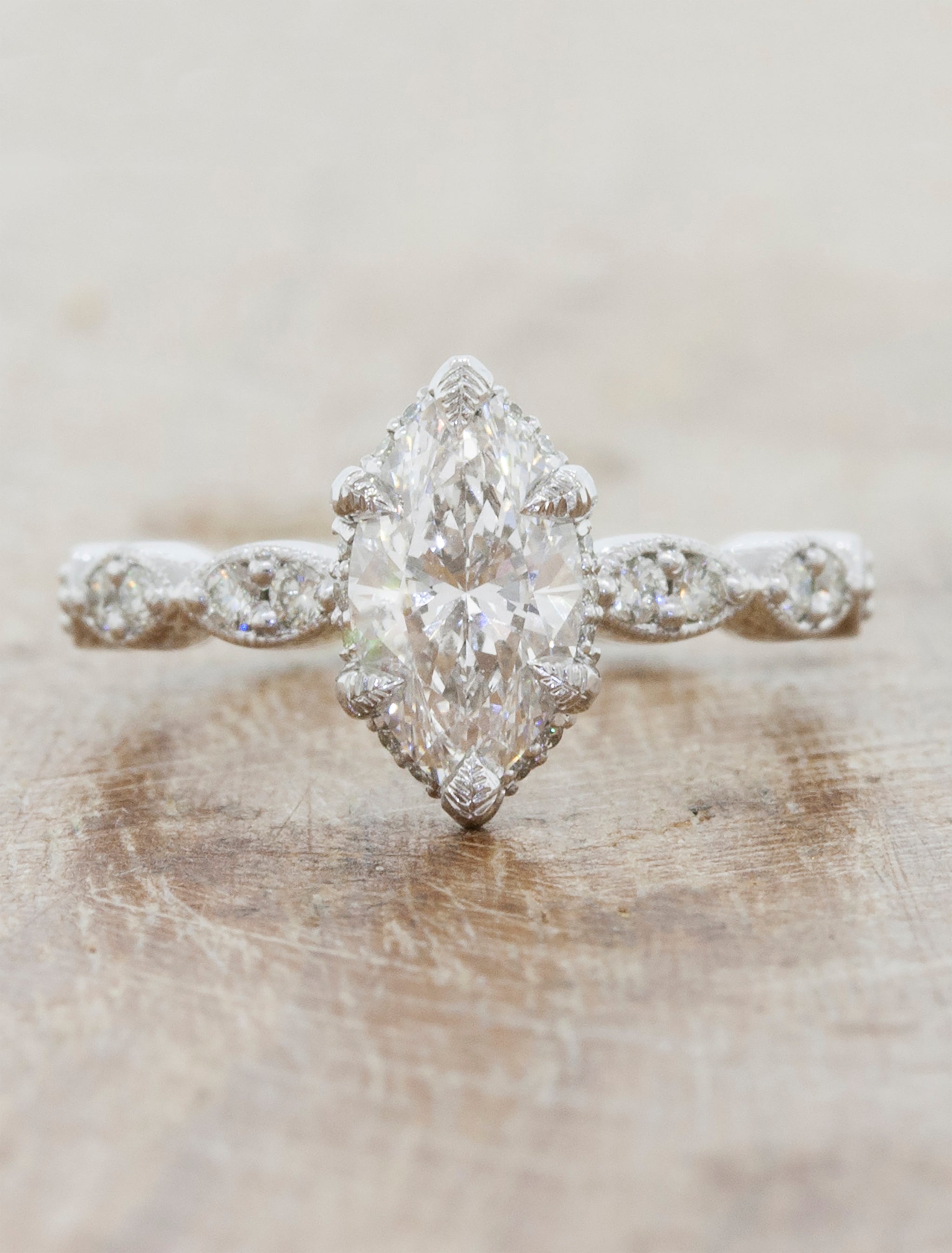 Lucci: Classic Diamond Engagement Ring, Vintage Band | Ken & Dana – Ken ...