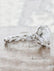 Marcellina: Floral Inspired Three-Stone Engagement Ring with Twisted ...