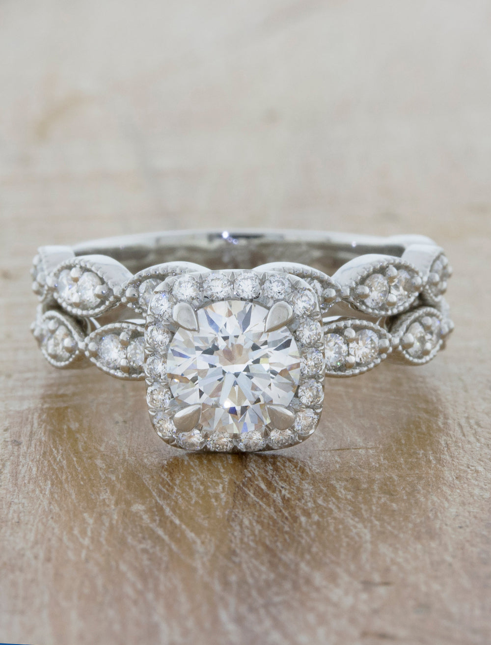 Orly: Vintage Inspired Wedding Rings | Ken & Dana Design