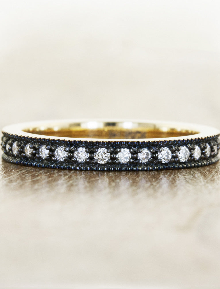 Theresa: Antique Cushion Cut Alexandrite Engagement Ring | Ken & Dana