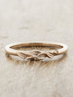 Elowen: Leaf Wedding Band | Ken & Dana Design