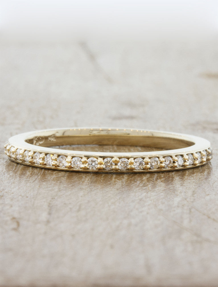 Corin: Classic 1.8mm Wide Diamond Wedding Band | Ken & Dana Design