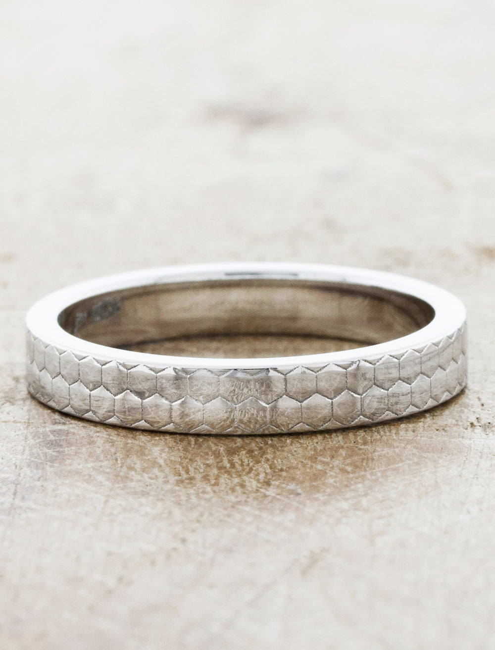 Combee: Honeycomb Wedding Band | Ken & Dana Design