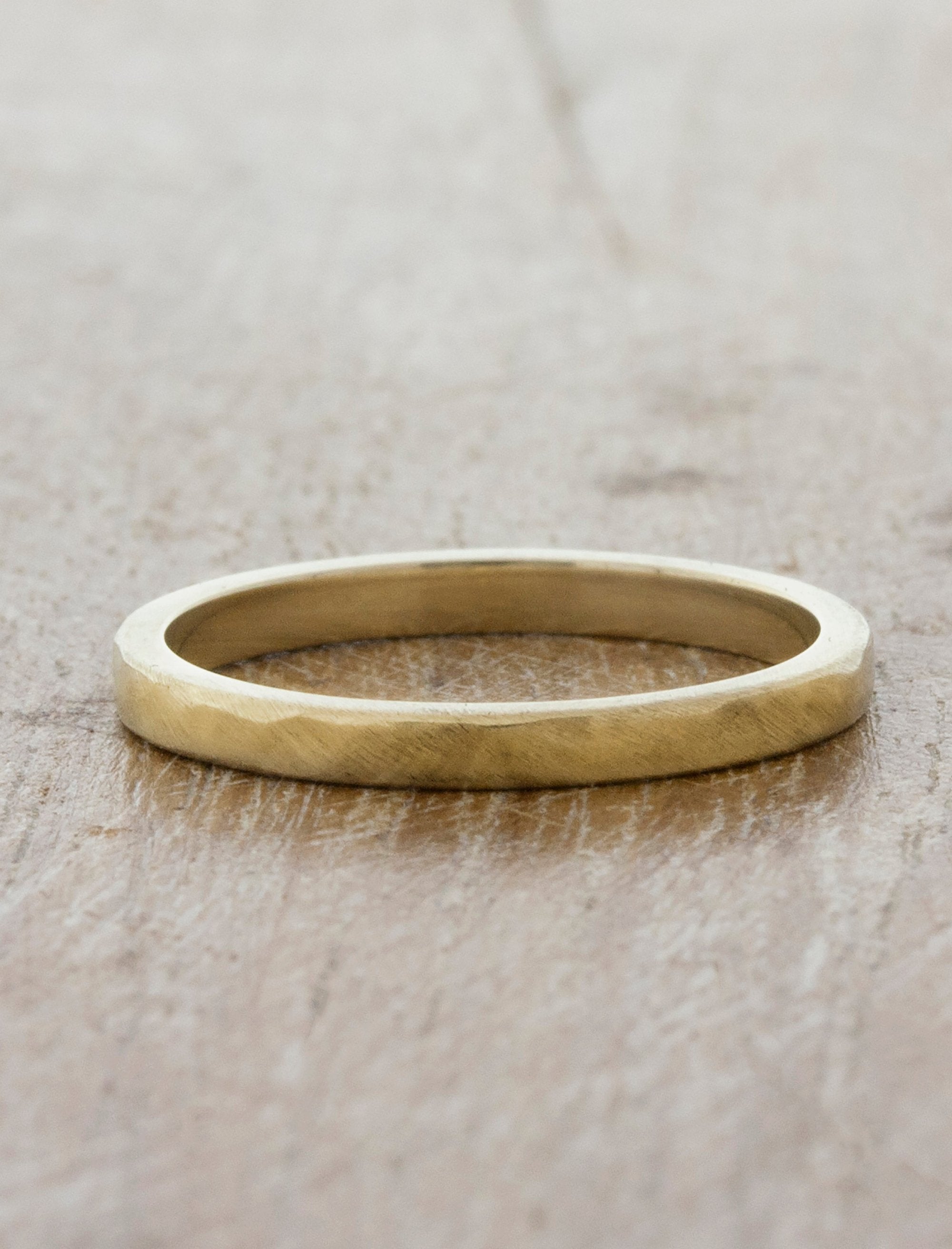 Pippa: Modern, Textured Wedding Band | Ken & Dana Design